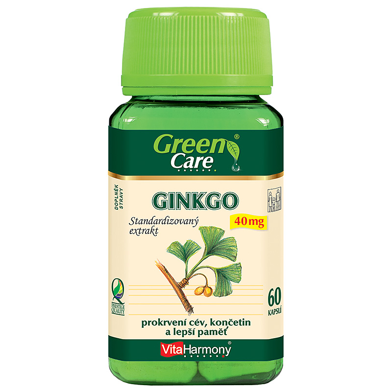 Ginkgo 40 mg - štandardizovaný extrakt - VitaHarmony | A-cosmetics.sk